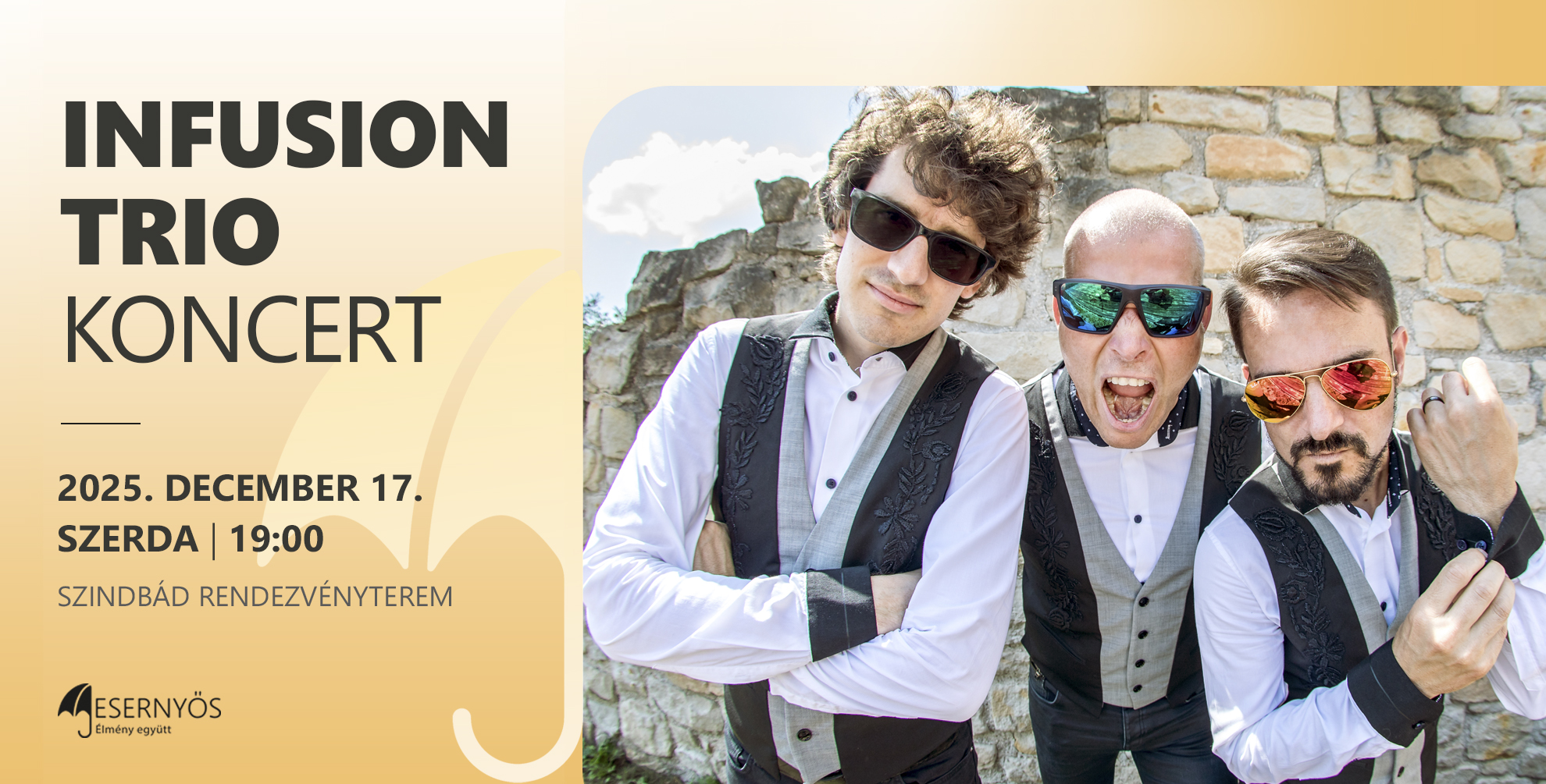 InFusion Trio - koncert - Esernyős